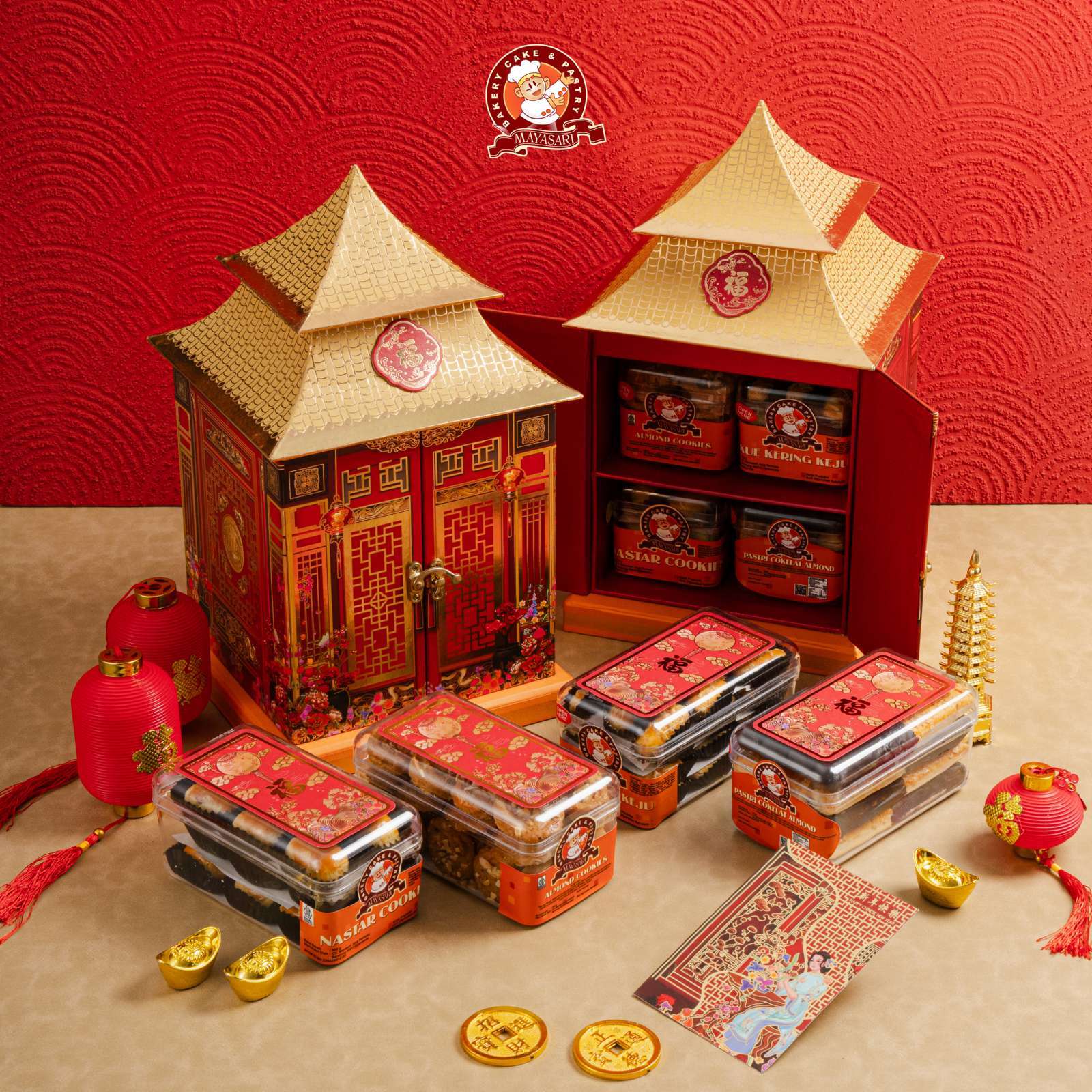 Golden Fortune Castle - Hampers Parcel Imlek Bandung 2026 – Mayasari Bakery